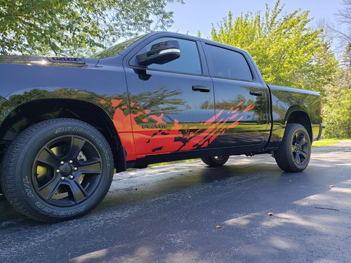 for RAM trucks MUD SPLASH graphics decal 2pcs large size MADE IN USA | eBay