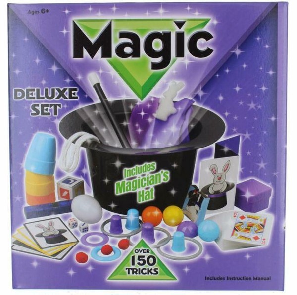 Deluxe Magicians Hat Magic Set 150 Tricks Kids Children Play Toys Game ...