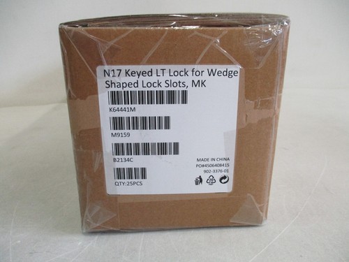 25 New Kensington N17 Keyed LT Lock for Wedge Shaped Lock Slots, MK ...