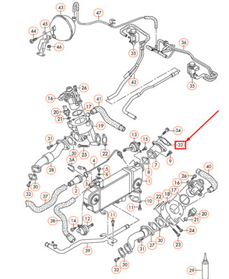AUDI Q7 4L VACUUM SYSTEM EXHAUST GAS RECIRCULATION SEAL 05A131120A | eBay