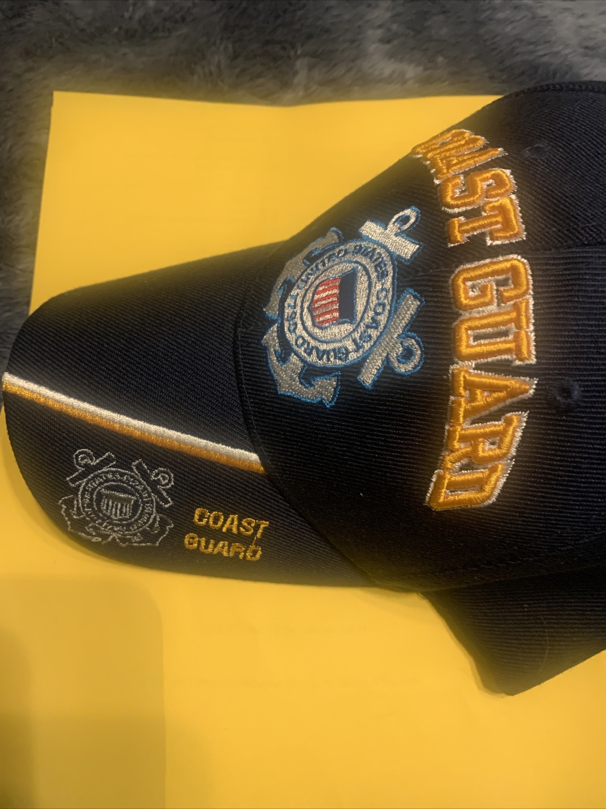 Official Coast Guard Licensed USCG Emblem w/ Shadow Hat Cap (Blue) | eBay