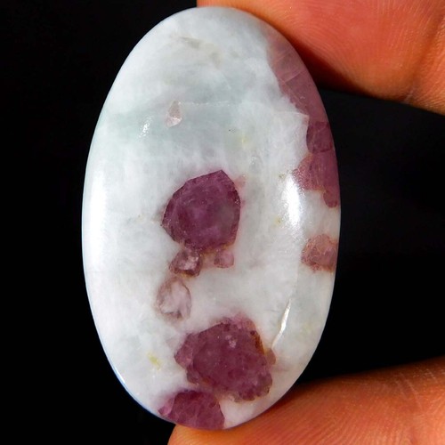 77.40Cts. Natural FABULOUS Ruby Quartz Oval Cabochon Loose Gemstone | eBay
