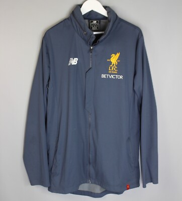 LIVERPOOL 2017 2018 TRAINING RAIN FOOTBALL SOCCER JACKET NEW BALANCE | eBay