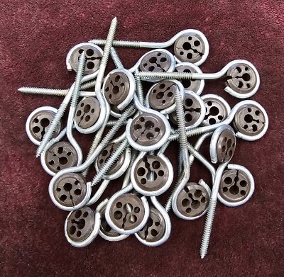 GC 4027 Lot of 25 3-1/2" Screw In Standouts for Antenna Wire Standoffs ...