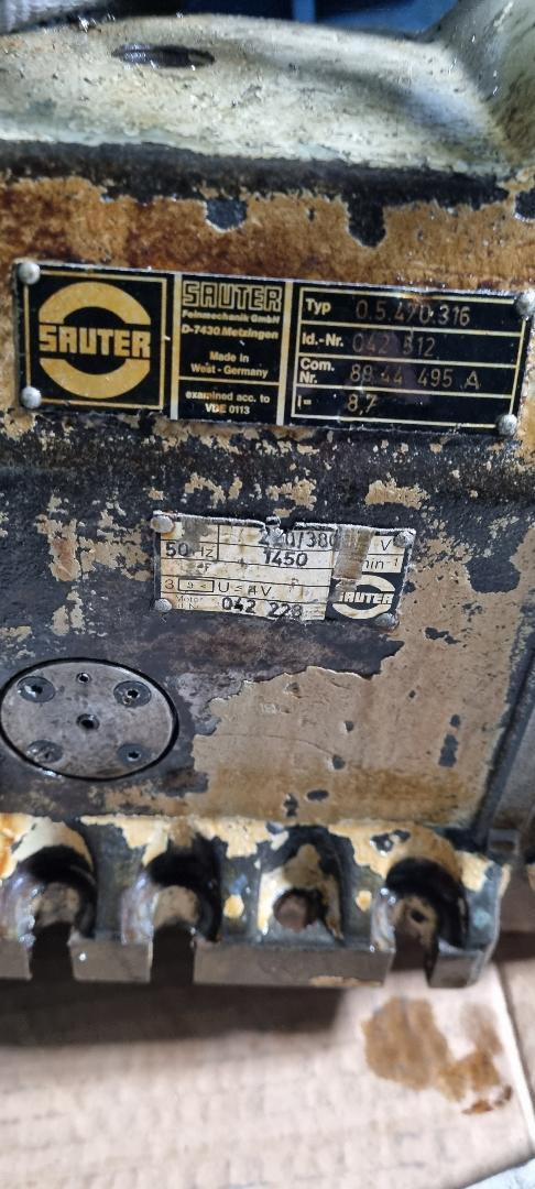 SAUTER Tool Turret Electrical Drive Motor Typ0.5.470.316 | eBay