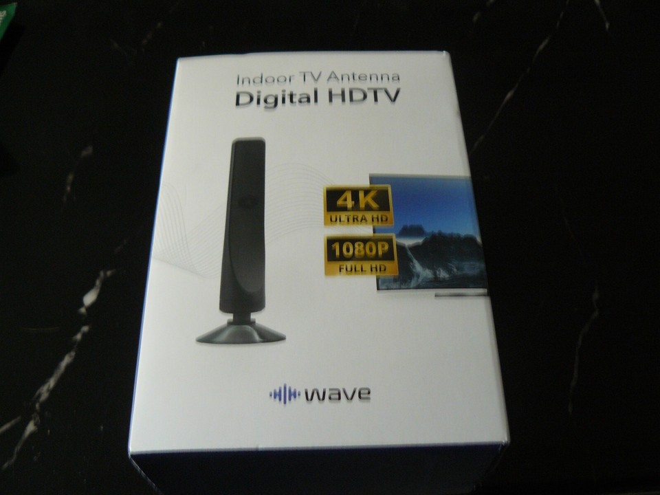 Wave Max Indoor TV Antenna 4K Ultra HD Signal Booster #A` | eBay