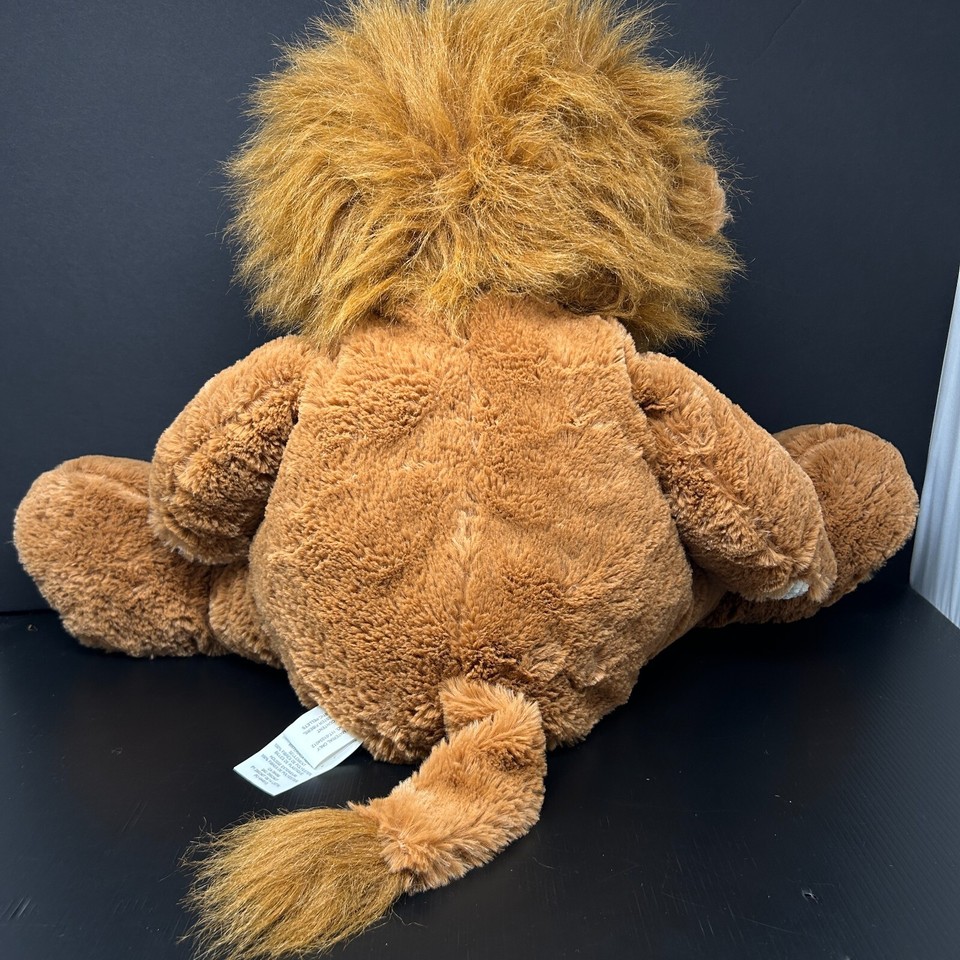 Pier 1 One Imports Conrad Brown Lion Plush 22" Stuffed Animal White ...