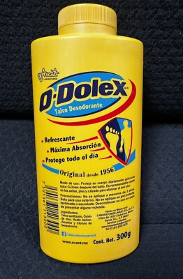 Odolex Talcum Powder For Body And Foot Para Cuerpo Y Pies 300 G | eBay