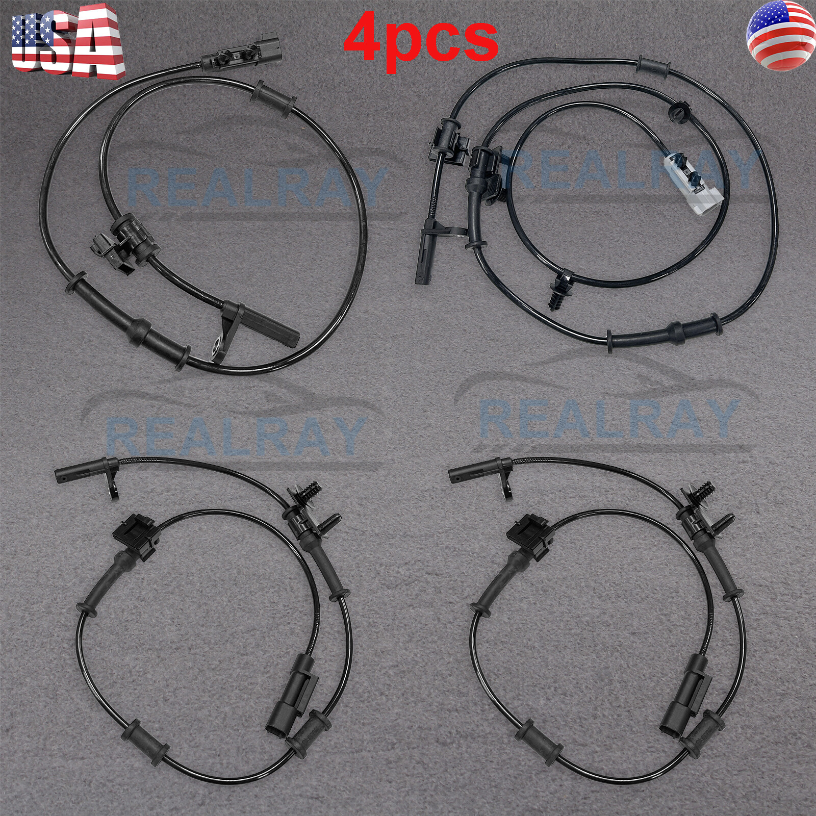 ABS Wheel Speed Sensor Front,Rear,Right,Left For Dodge Charger 3.6L 5 ...