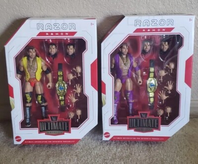 WWE Ultimate Edition 16 Razor Ramon Yellow Gear & Purple Gear Chase ...