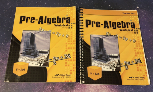 Abeka Pre-Algebra Work-text and Teacher Key Third Edition | eBay