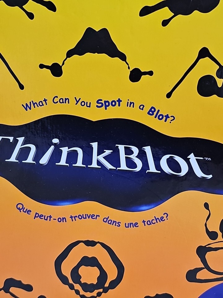 Mattel ThinkBlot Game - What Can You Spot in a Blot? 1999 -Complete ...