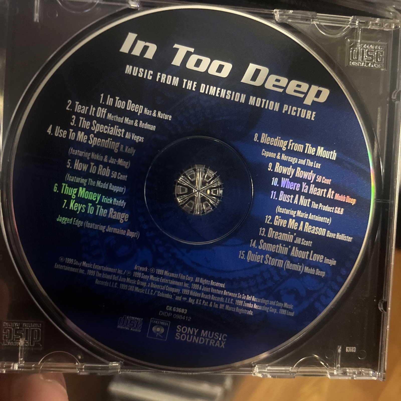 Soundtrack by In Too Deep / O.S.T. (CD, 1999) for sale online | eBay