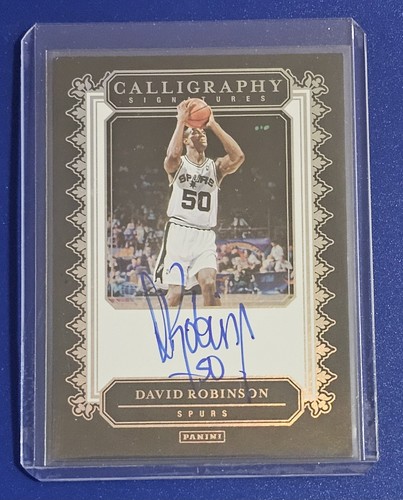 2024-25 Panini Photogenic David Robinson Calligraphy Signatures SPURS ...
