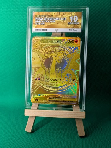Pokémon Mega Charizard X EX Mega Ultra Rare Ace Graded 10 Slab | UK ...