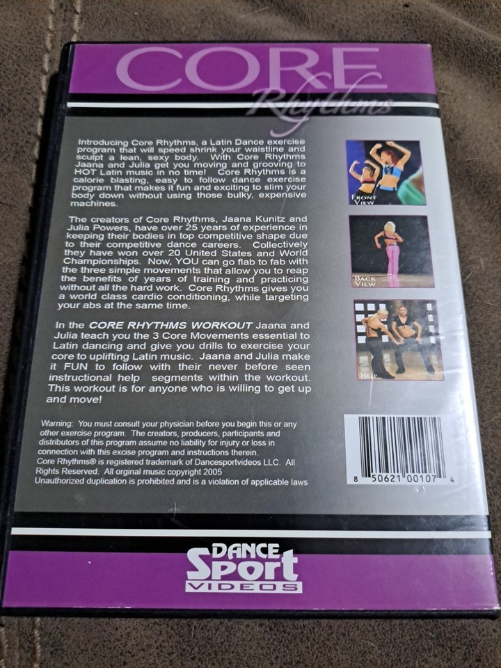 CORE RHYTHMS DANCE EXERCISE PROGRAM STARTER PACKAGE USED DVD | eBay