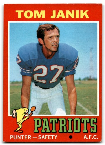 1971 Topps Tom Janik New England Patriots #82 | eBay