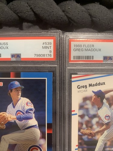 Greg Maddux Mixed PSA Lot of 6 Different Chicago Cubs Baseball Cards ...