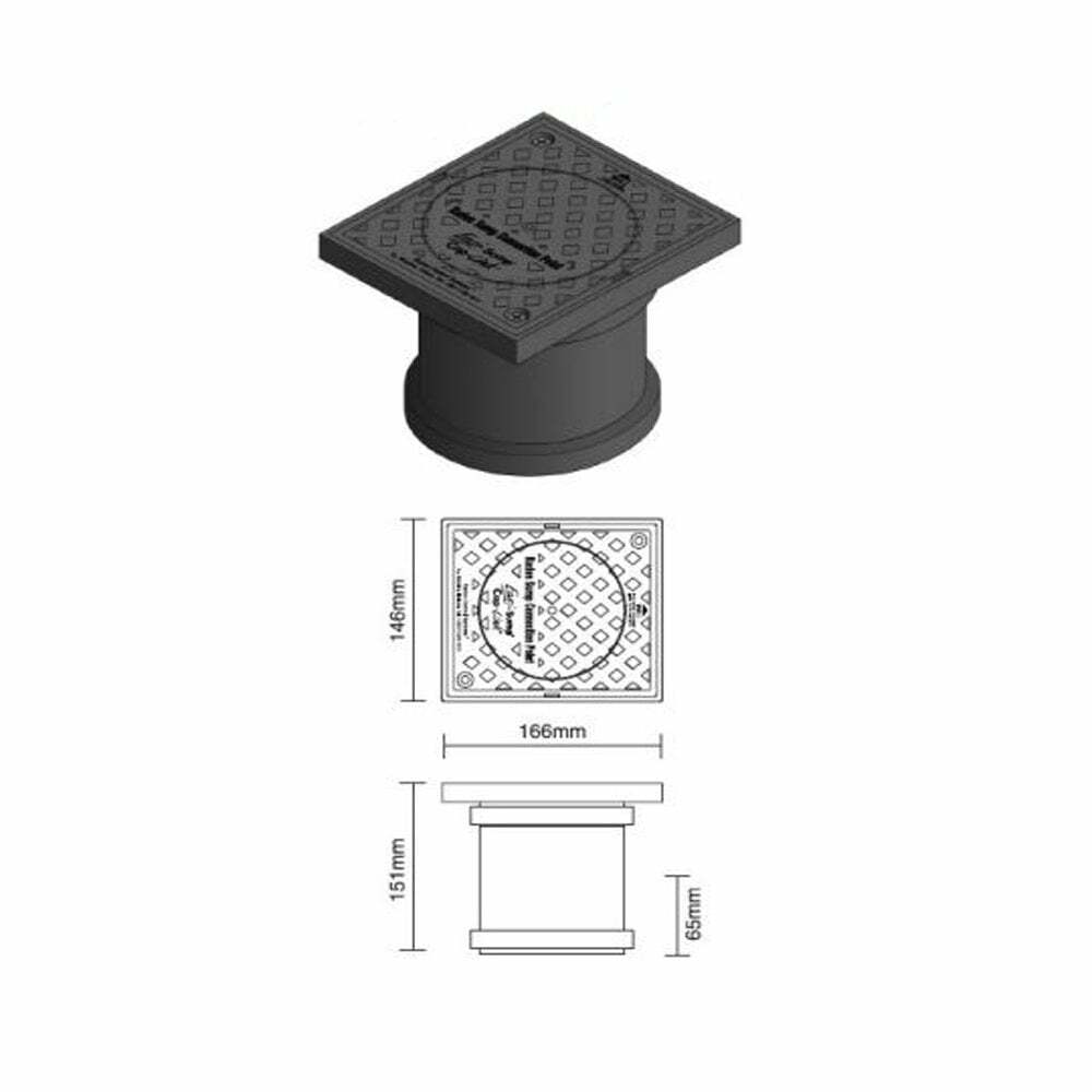 Easi Sump Cap Links Radon Sump Connection Point 110mm for sale online ...