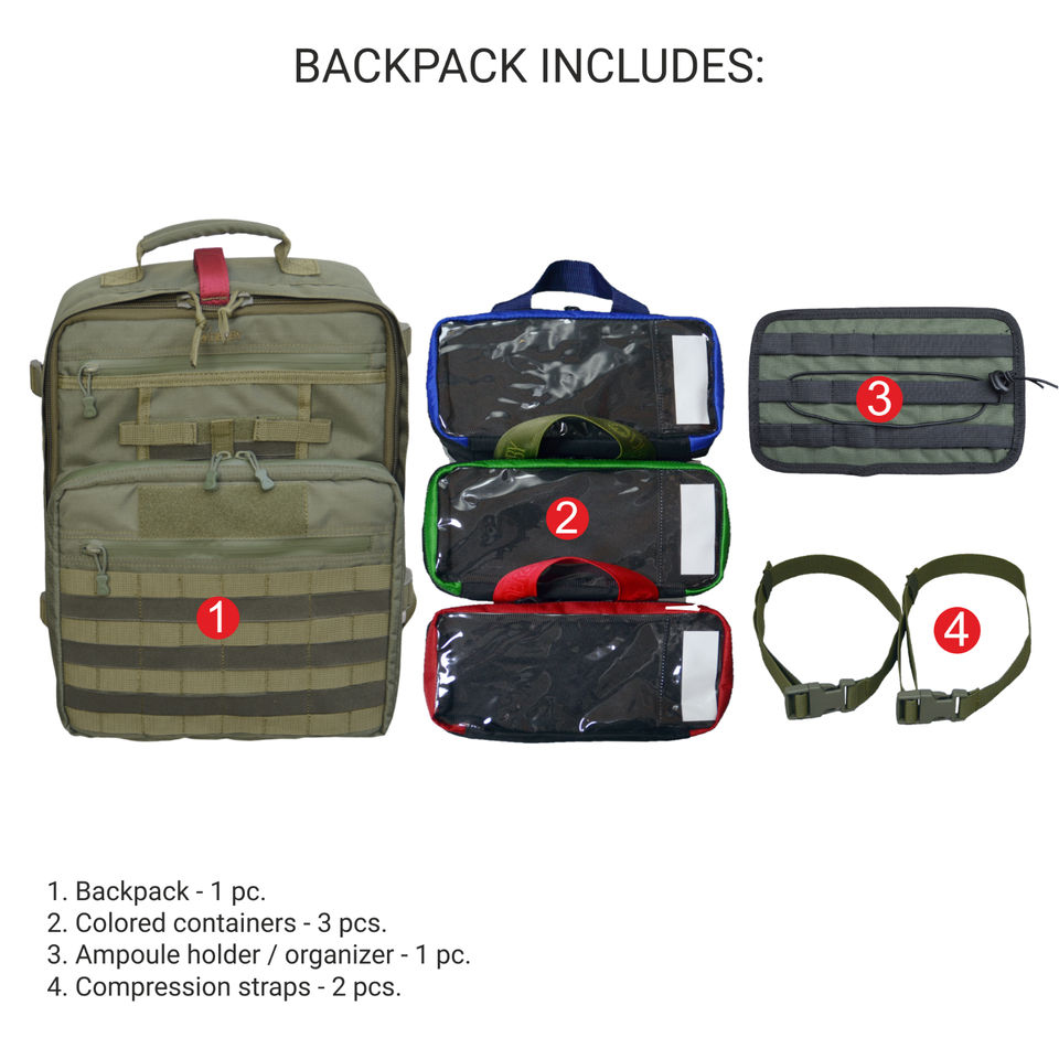 DERBY Combat Medic First AID Backpack Tactical Medical Backpack Trauma ...