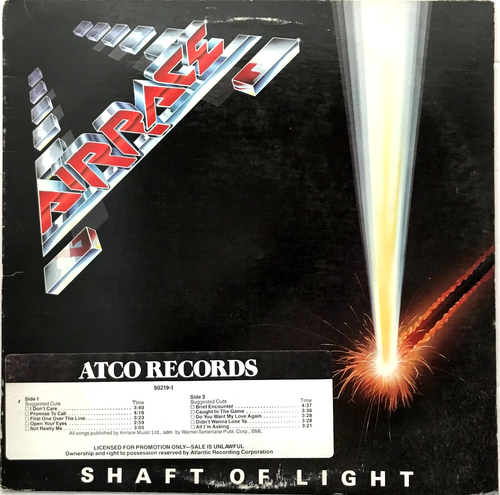 AIRRACE "Shaft Of Light" Promo LP Original 1984 ATCO Allied First Press ...