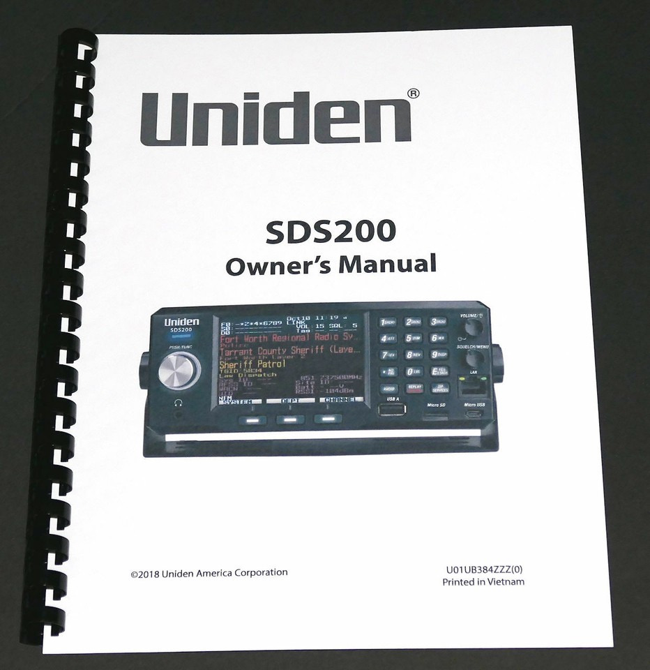 UNIDEN SDS200 MOT DIGITAL BASE SCANNER w/ DMR / MOTOTRBO + WATERFALL ...
