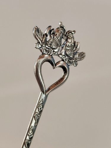 Chinese classical Tibetan silver handmade Mandarin duck hairpin hair ...