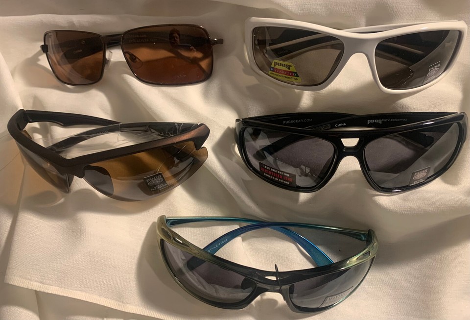 Pugs Brand Sunglasses (Lot of 5) “Unisex Adult (marketed for men ...