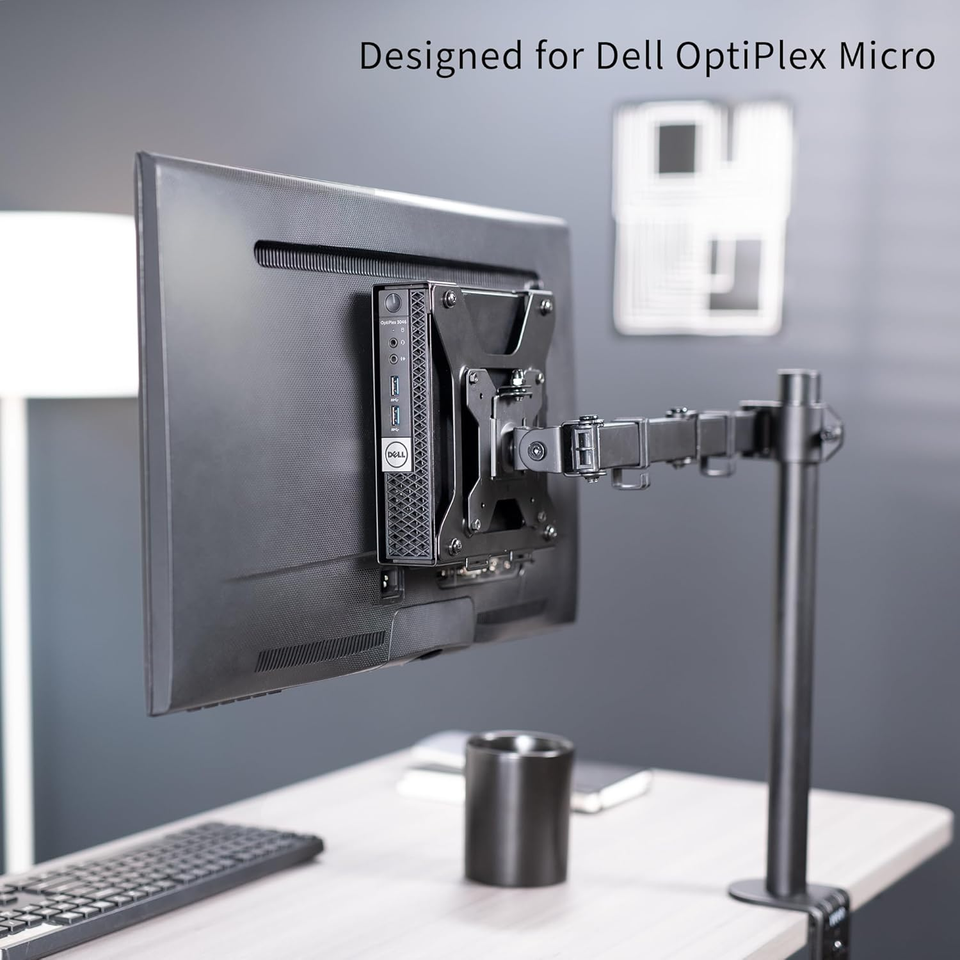 VIVO Behind Monitor VESA Mount for Dell OptiPlex Micro CPU, Monitor Arm ...