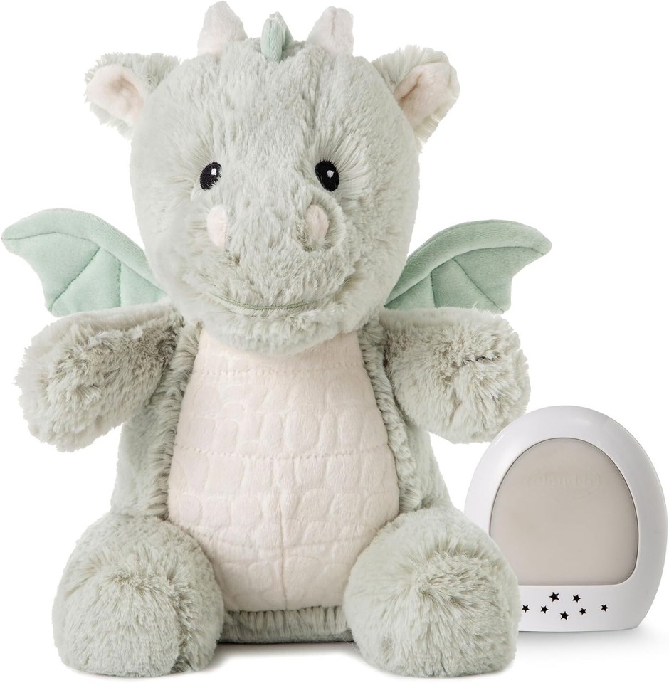 Dragon Super-soft Toy. Light, Sleep Sounds, Voice Recorder, Music White ...