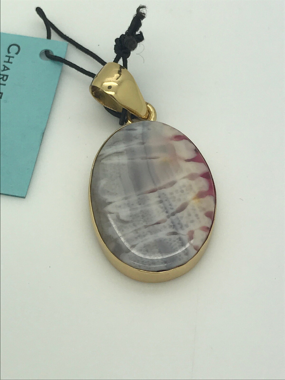 Stunning Alchemia Charles Albert Flower Agate Pendant | eBay