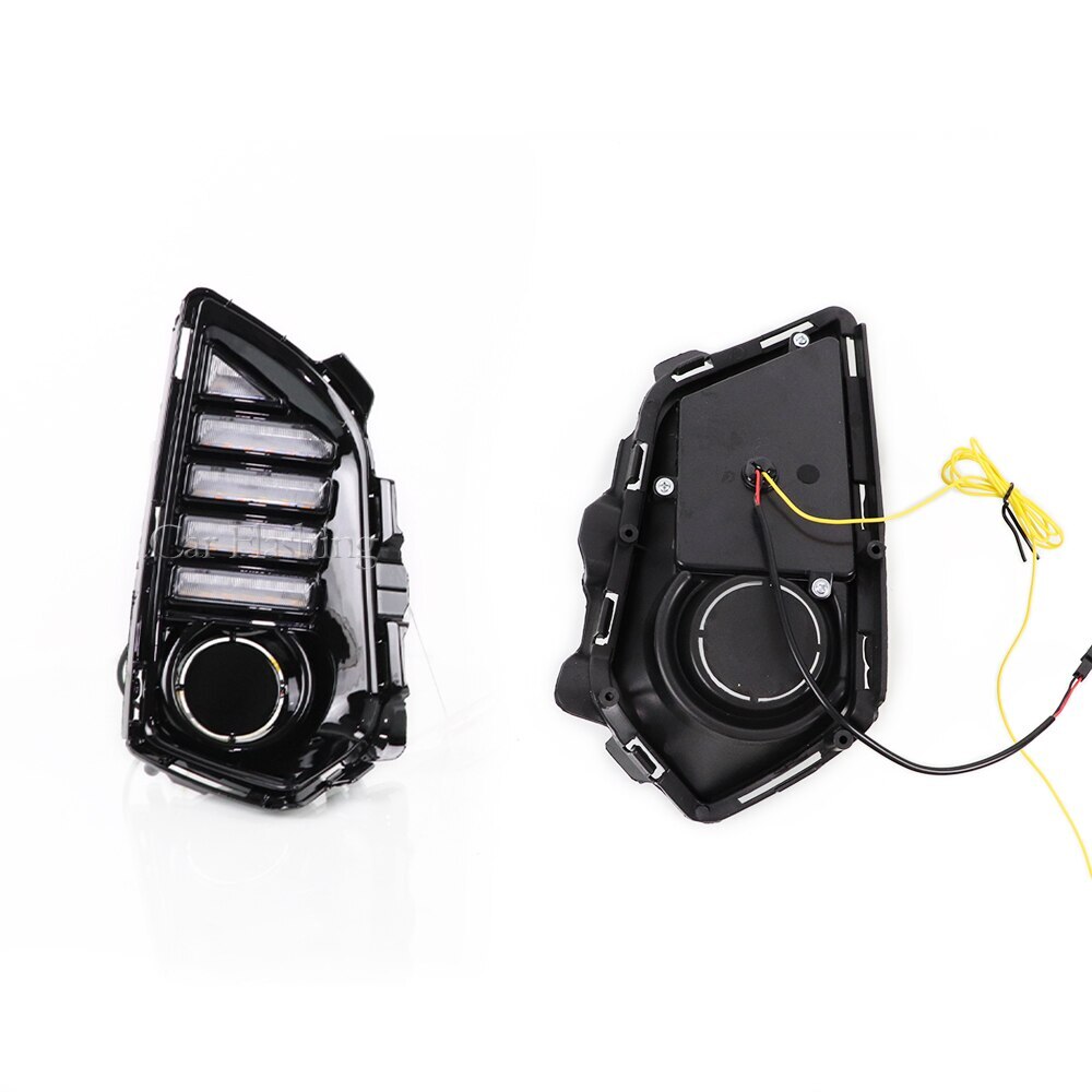 For Toyota Yaris Ativ Vios LED DRL Daytime Running Lights Fog Lamps ...