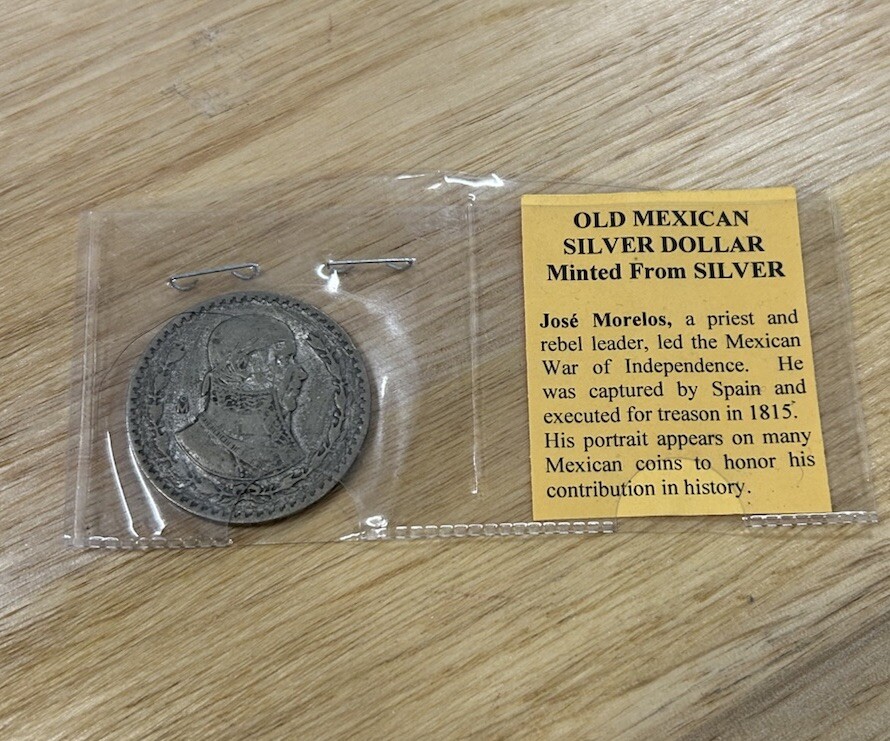 1962 “Old Mexican Silver Dollar” Coin “Minted From Silver” | eBay