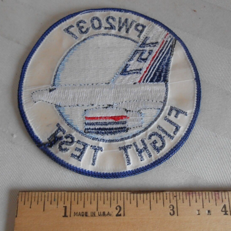 Boeing 757 Pratt & Whitney 2037 Engine Flight Test Patch 4" Diameter ...