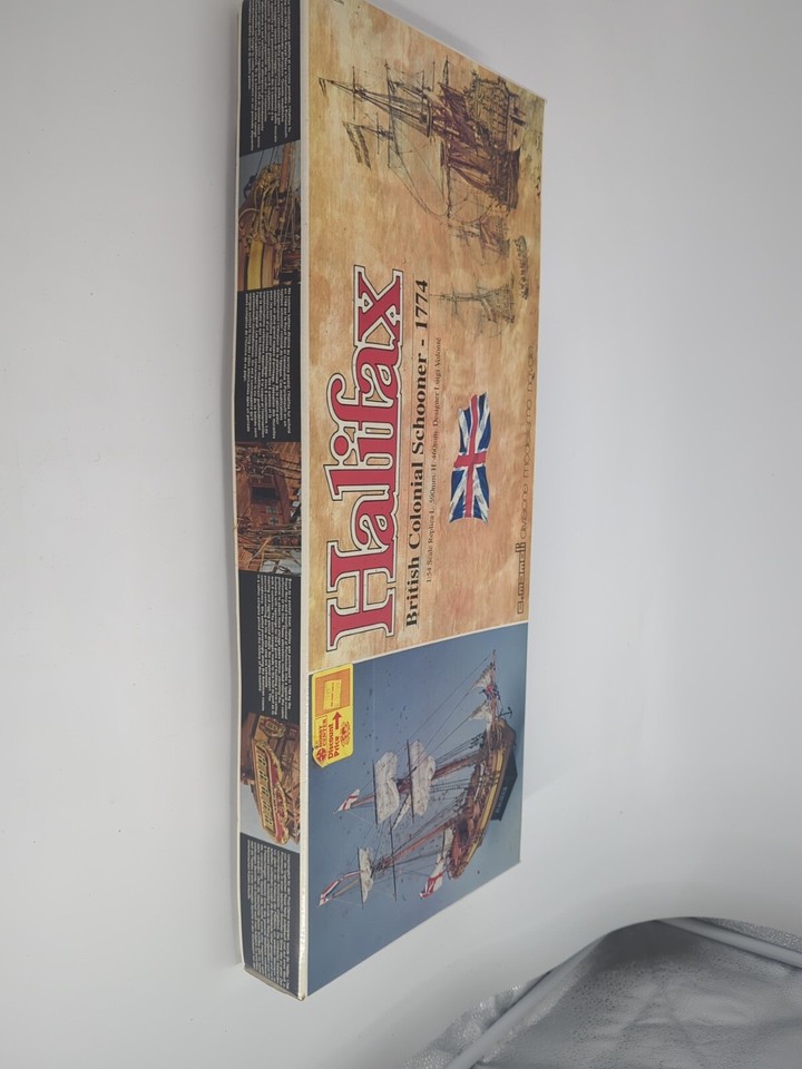 HALIFAX - British Colonial Schooner- 1774 - Ship Model Kit- Open Box ...