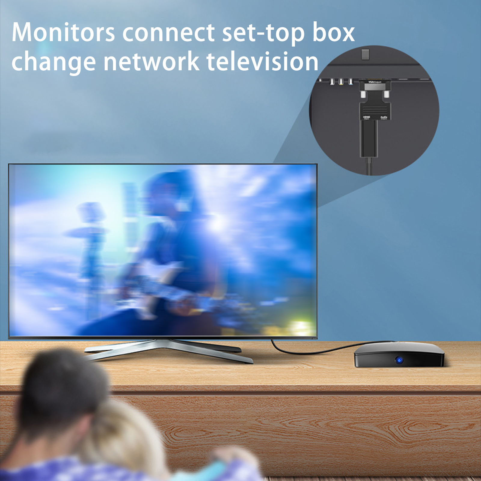 Vga Converter Plug-and-play Signal Transfer Hdmi-compatible Computer ...