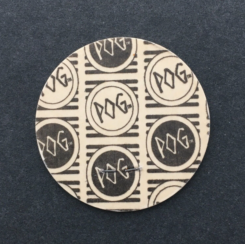 BULLS EYE! Pog Milk Cap Bull Red Black POG Animal 90s Vintage Game ...