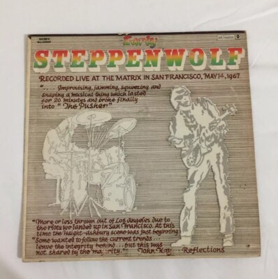 Steppenwolf - Early SteppenWolf Live at the Matrix LP - DS 50060 | eBay