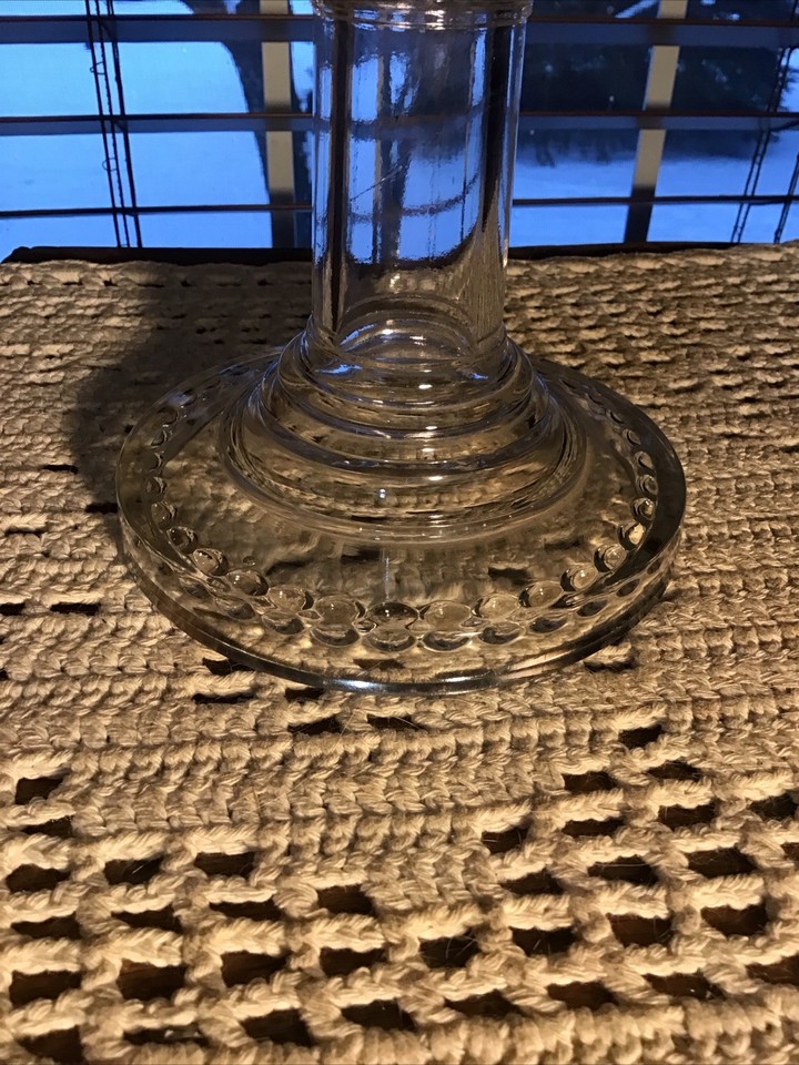 Antique 20 1/2” Bubble Foot Pedestal Oil Lamp With Wick | eBay