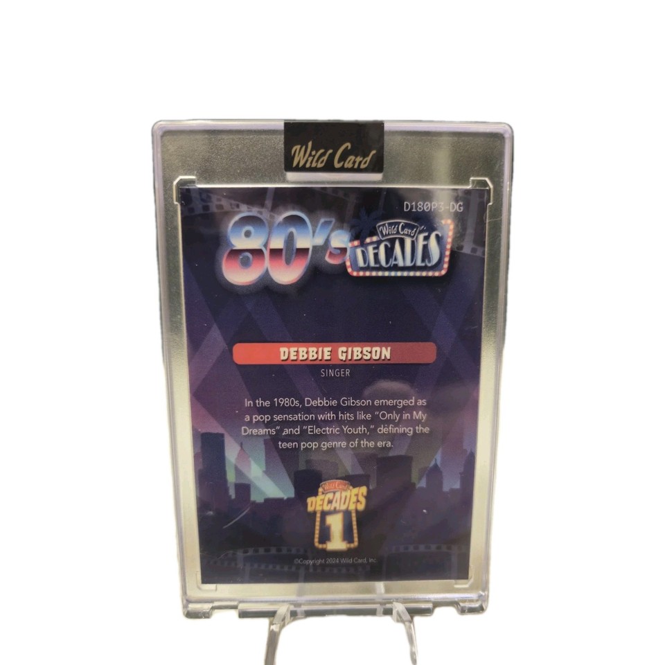 Debbie Gibson 2024 Wild Card Decades 80's 1/1 Singer Songwriter 🔥 | eBay