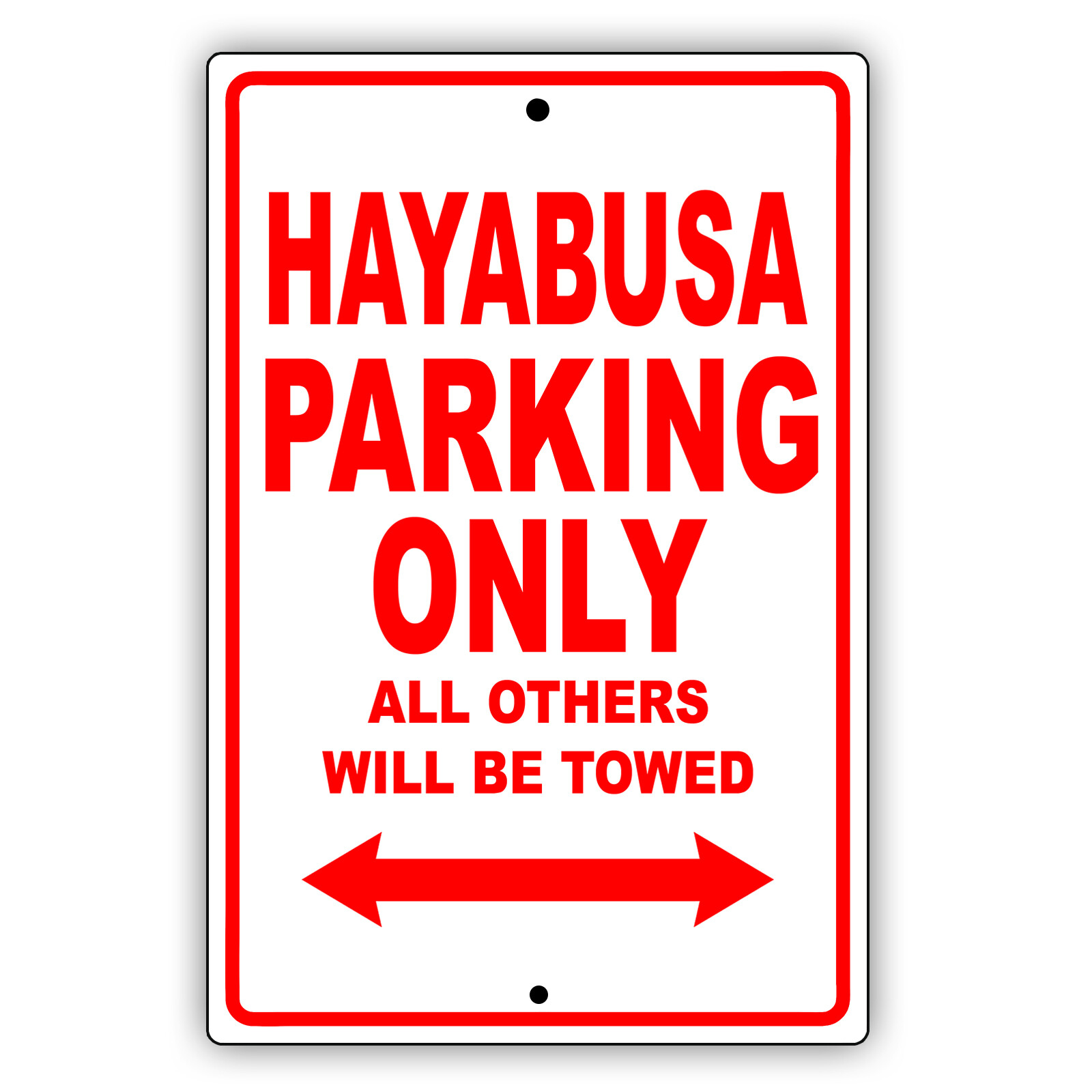 Hayabusa Parking Only All Others Man Cave Novelty Garage Aluminum Metal ...