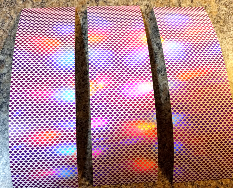 2" x 6" 3PK Holo Scale WTP Waterproof Fishing Lure Tape | eBay