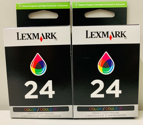 New Genuine Lexmark 24 2PK Ink Cartridge X Series X4530 X4550 Z Series ...