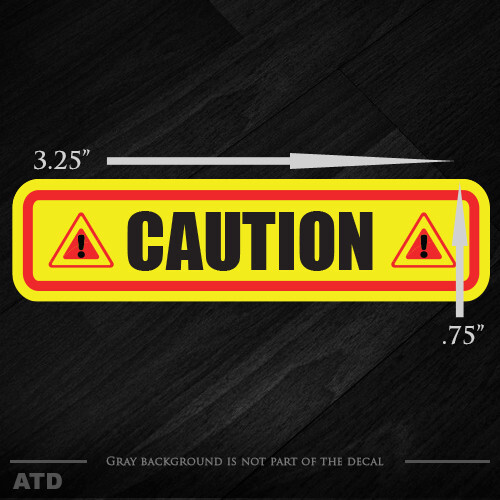Caution sticker decals business danger warehouse warning vinyl safety ...