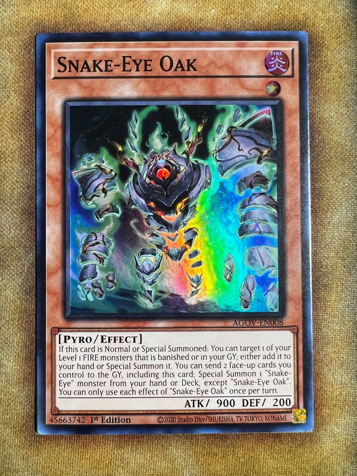 Snake-Eye Oak AGOV-EN008 Age of Overlord 1st Edition for sale online | eBay