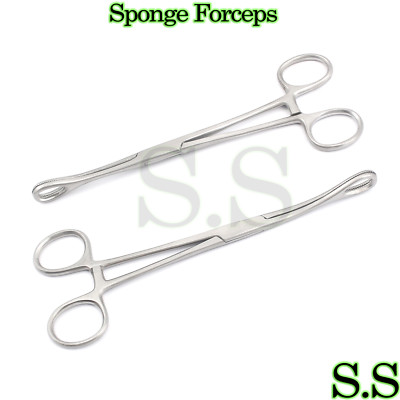 Body Piercing:-2 x Sponge Clamps 7" Straight & Curved | eBay