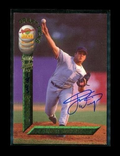 1994 SIGNATURE ROOKIES DRAFT AUTOGRAPH Baseball Card #10 JARET WRIGHT ...