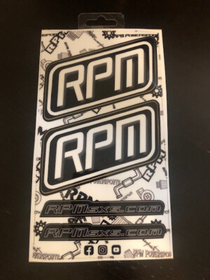 RPM-SXS 4PC Sticker Decal BLACK SHEET for Polaris Can-Am UTV ATV ...