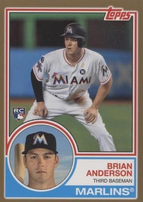 2018 Topps - 1983 Topps Design Rookies Brian Anderson #83-11 Gold /50 ...