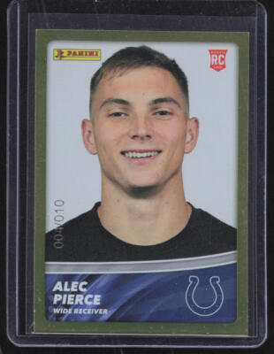 2022 Panini Sticker & Card Alec Pierce Gold Rookie #4/10 Colts | eBay